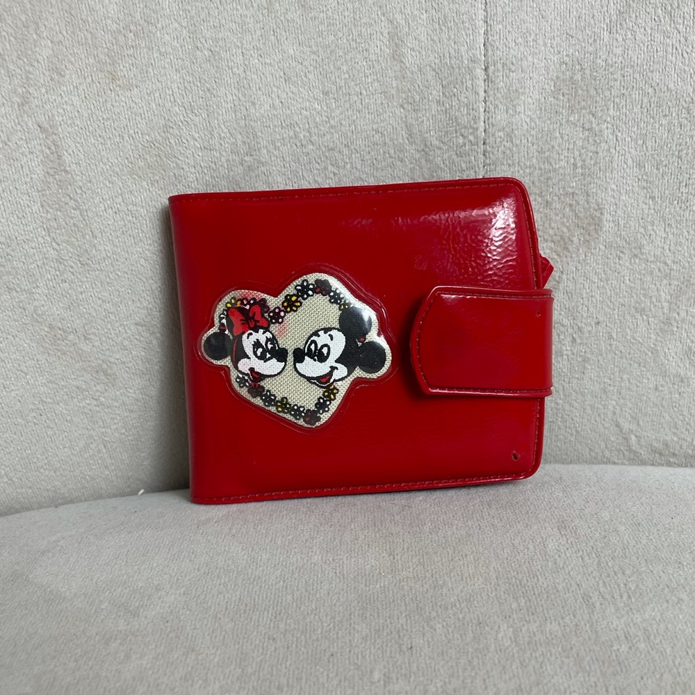 Vintage Disney Mickey & Minnie Mouse Sm Coin Purse - Gem
